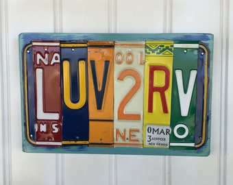 Rv license plate | Etsy