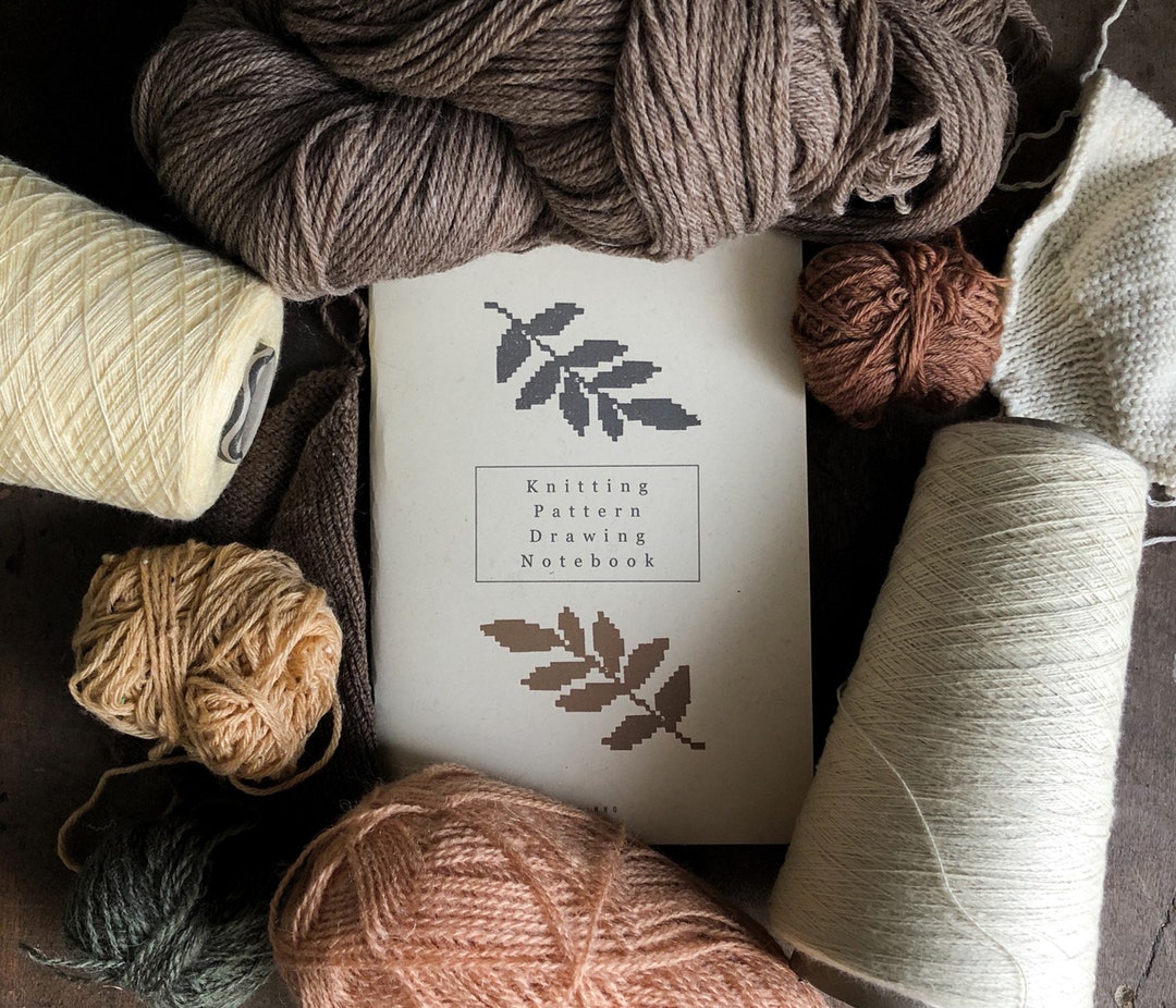 Knitting Pattern Drawing Notebook Knitting Projects and - Etsy