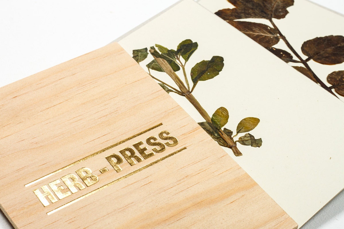 Herb Press Flower Press Botanical Diy Pressed Plants | Etsy