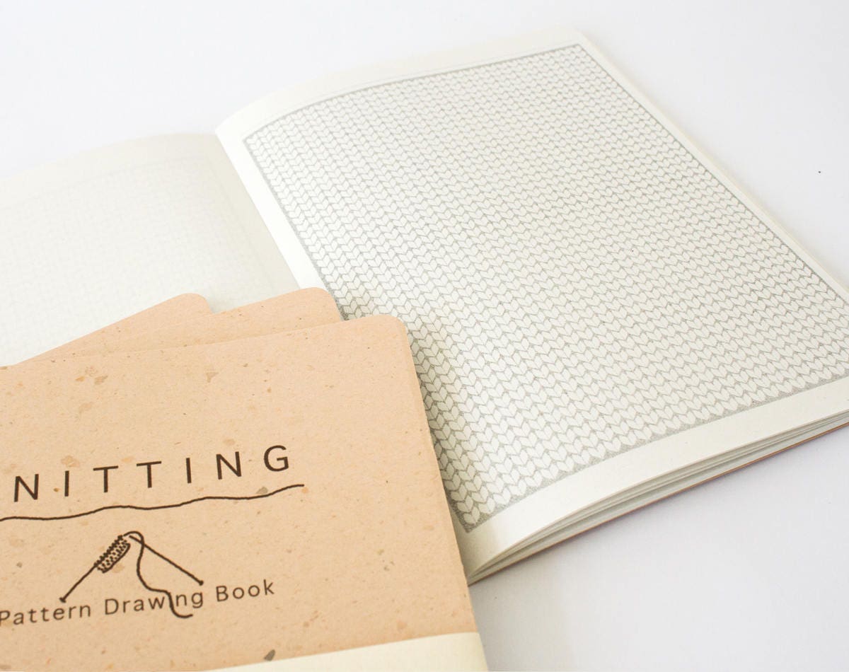Knitting pattern drawing book design your own pattern with | Etsy