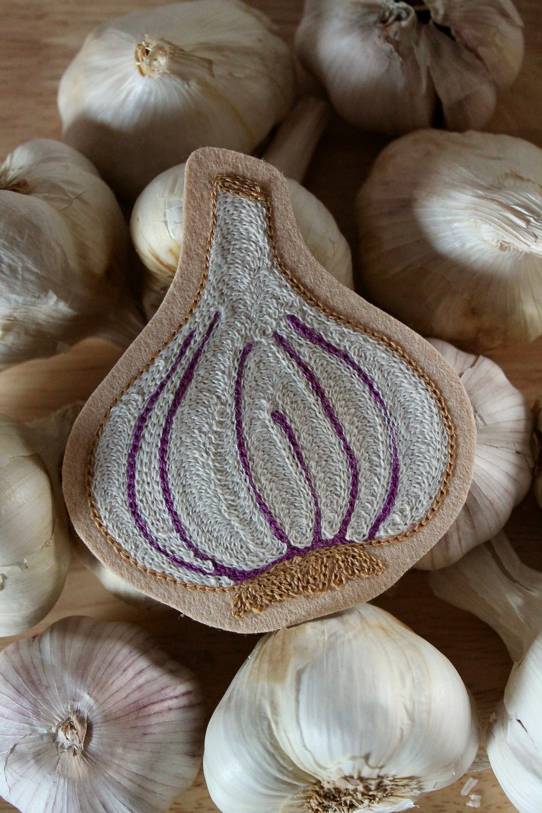Chainstitch Embroidery Garlic Patch - Etsy