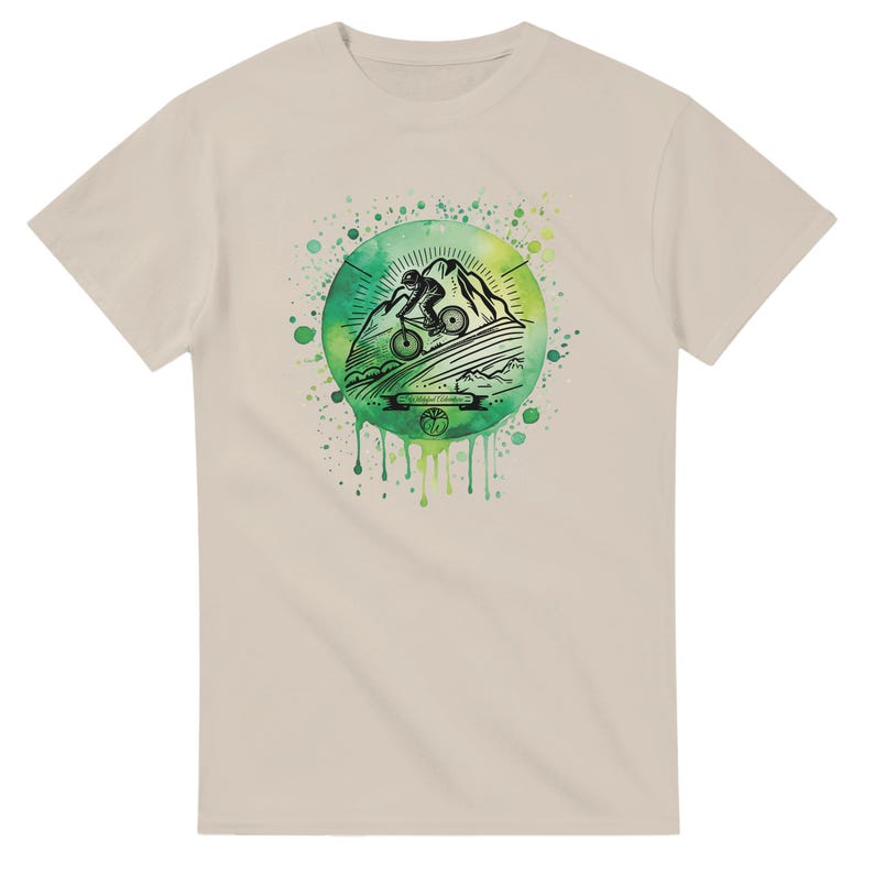 Mountain Flow - Wildpfad Adventure - Green Watercolor Splash Design ...