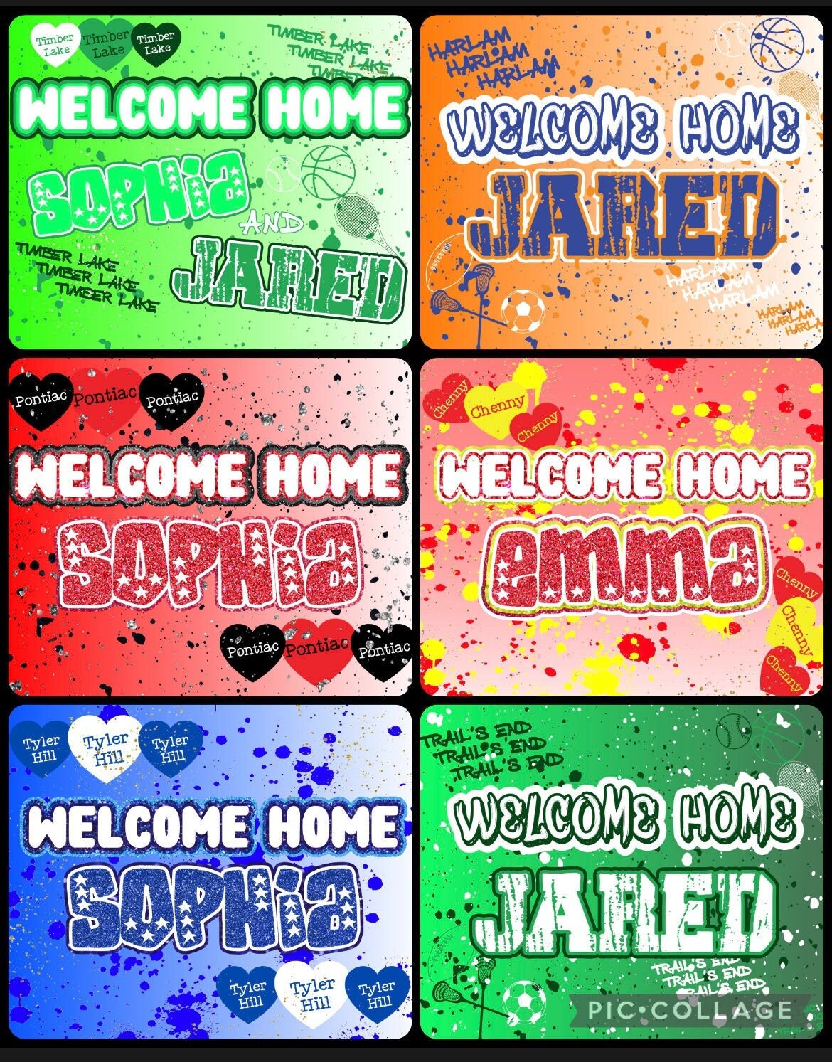 Custom Personalized Welcome Home Banner - Sleepaway Camp Banner - Etsy