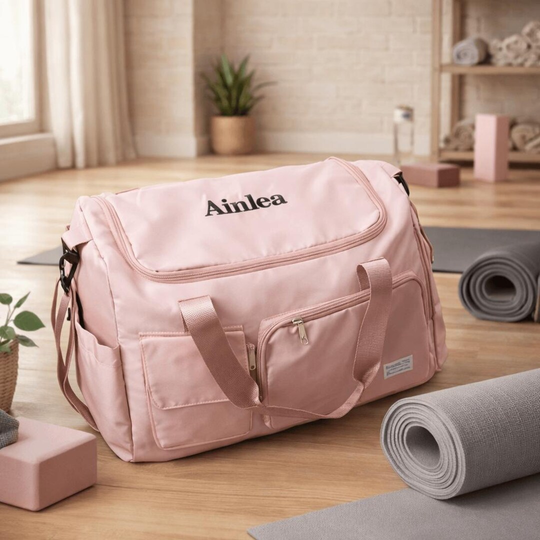 Personalized Gym Duffel, Custom Travel Bag, Yoga Gift - Etsy