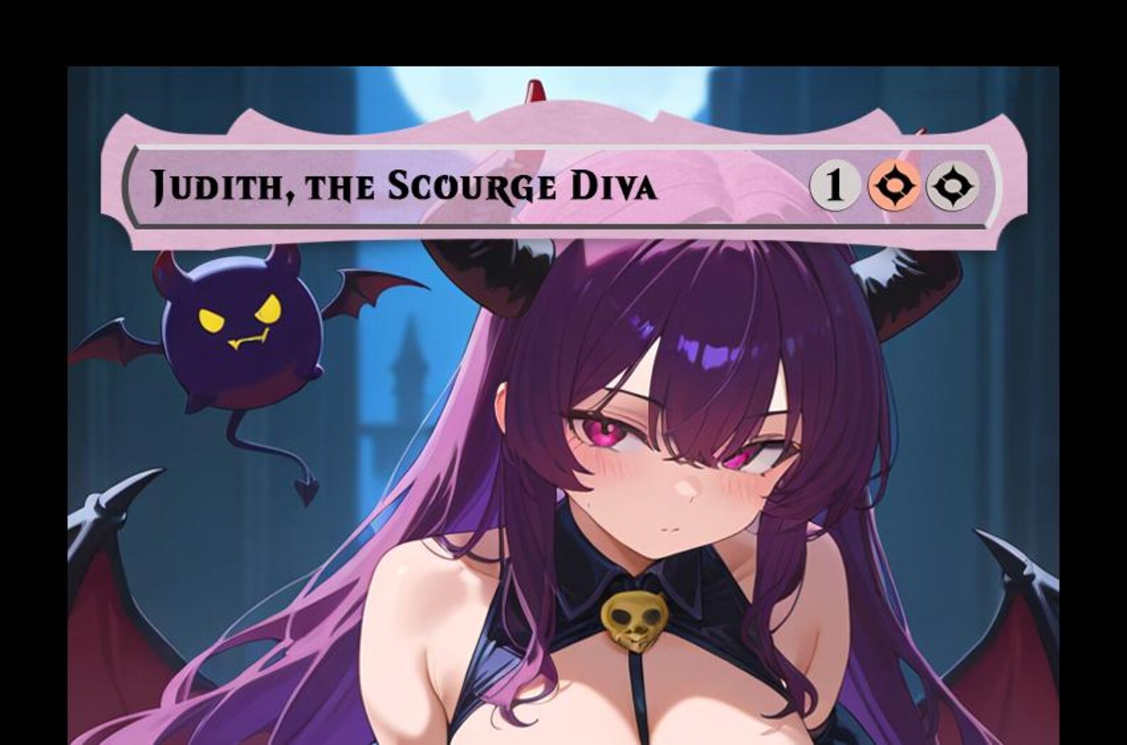 Judith, the Scourge Diva - Waifu Card Proxy - Foil Holographic - Full Art Sexy - Etsy