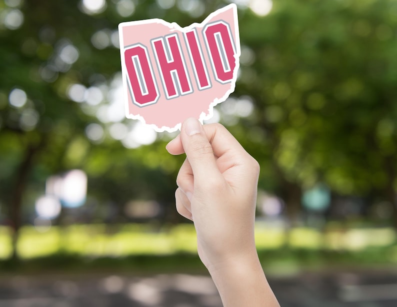 Pink Ohio Sticker | Ohio State Pride Sticker | Buckeye State Sticker ...