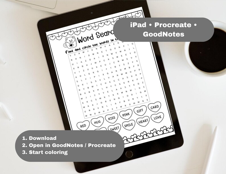 Valentine’s Day Word Search Printable Bundle | 20 Word Search Puzzles ...