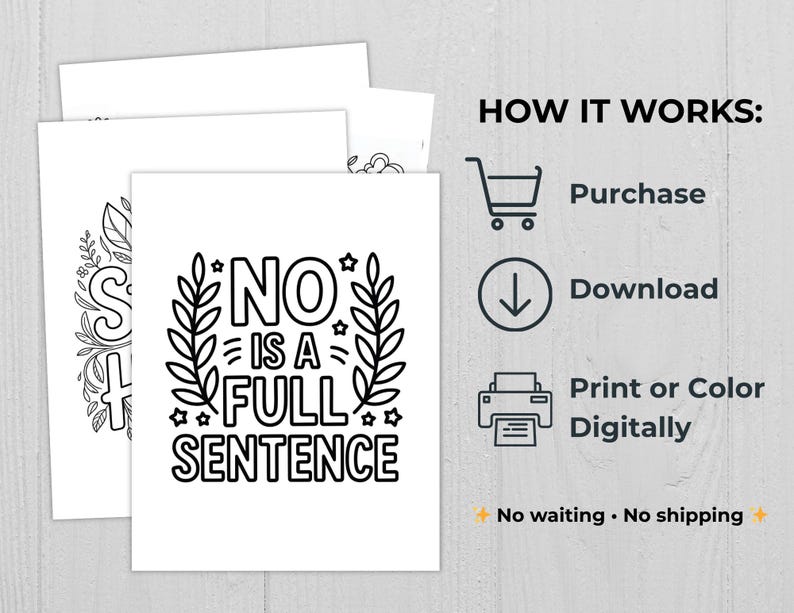 Women Mental Health Coloring Pages Printable | Self Care Affirmation ...