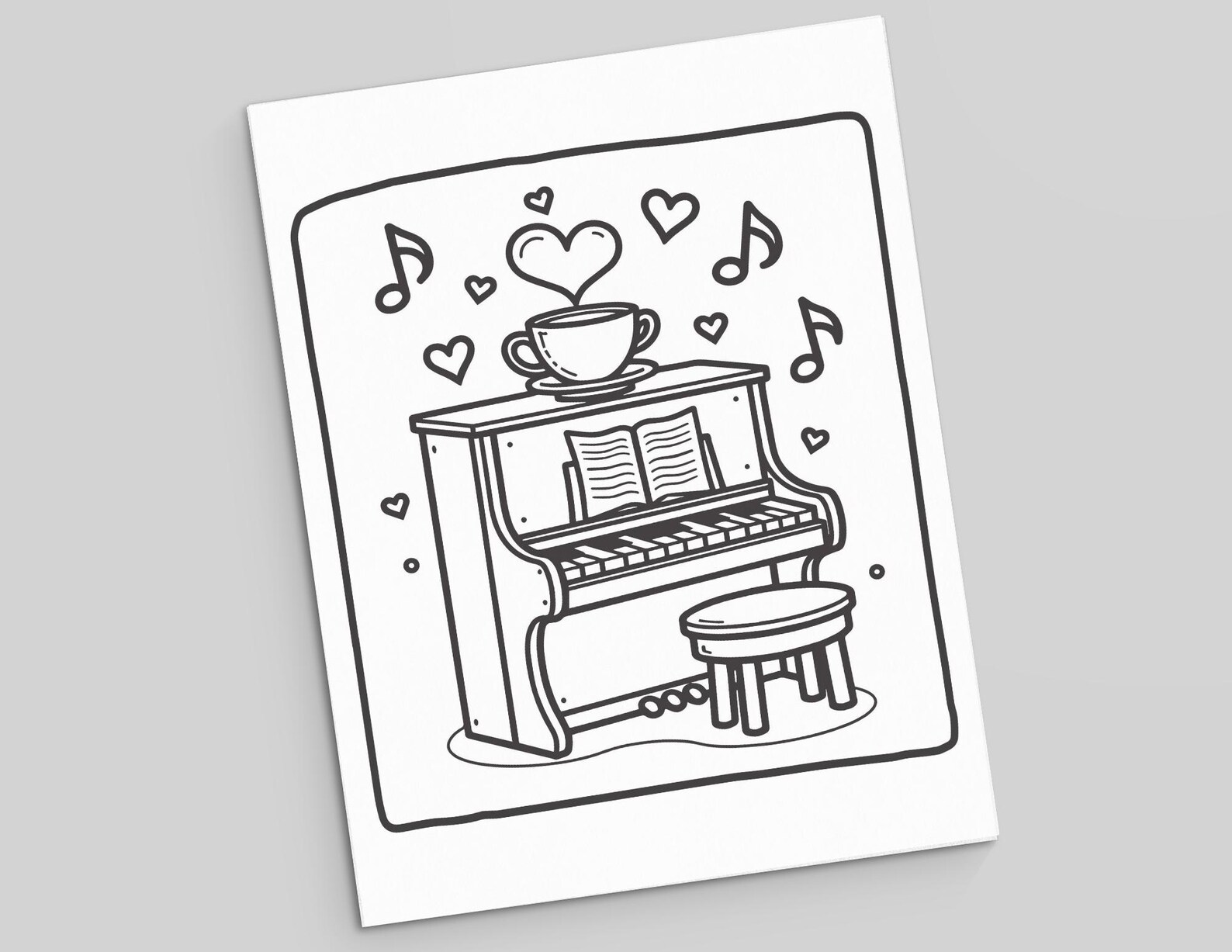 Love Corners Coloring Pages Printable, Cozy Room Coloring Book, Cute ...