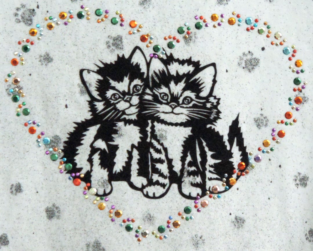 Kitty Friends Laser-cut, Pre-cut Applique - Etsy