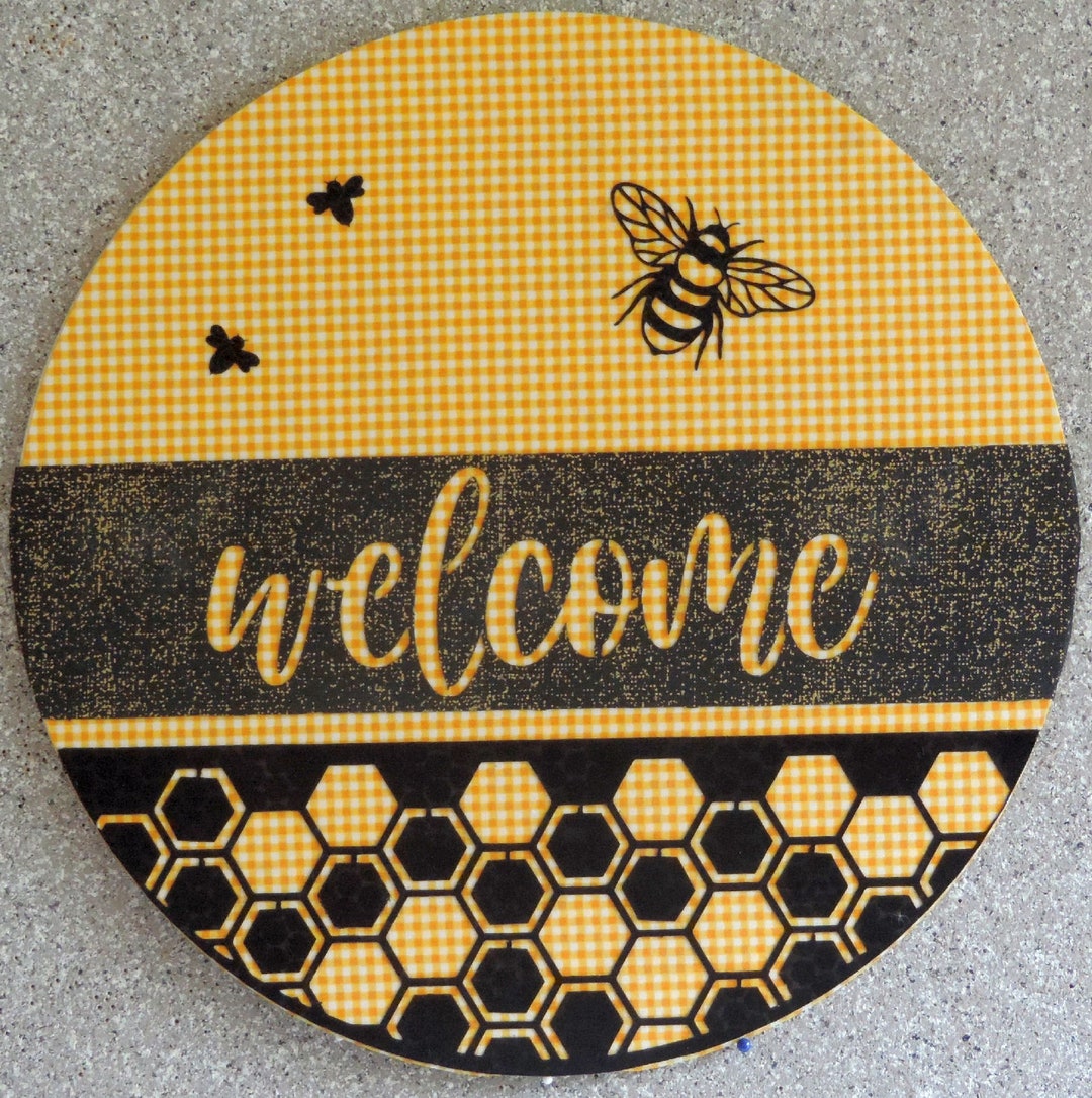 Bee Welcome Sign Laser-cut, Pre-fused, Pre-cut - Etsy