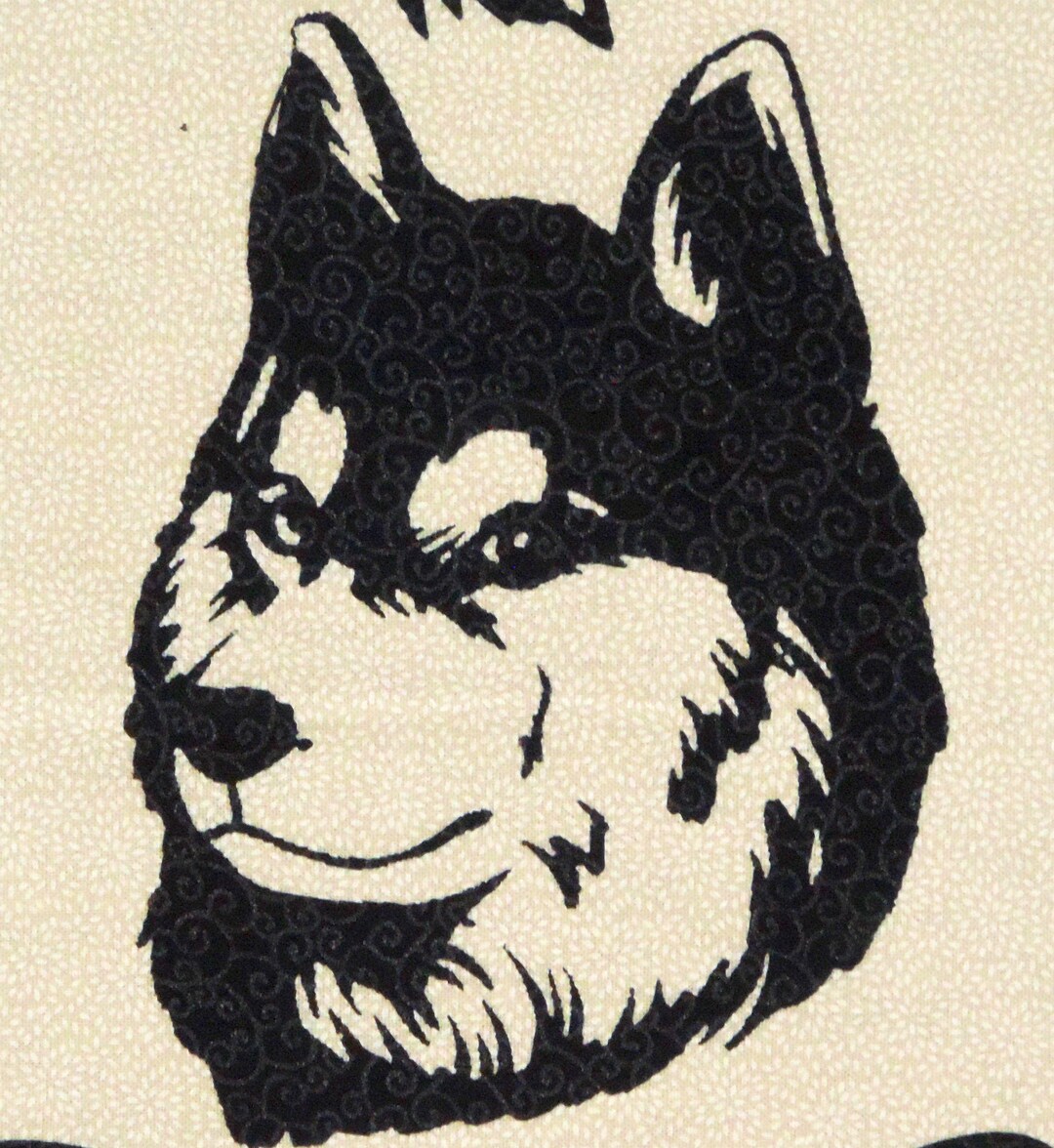 Huskie Laser-cut, Pre-fused, Pre-cut Applique - Etsy