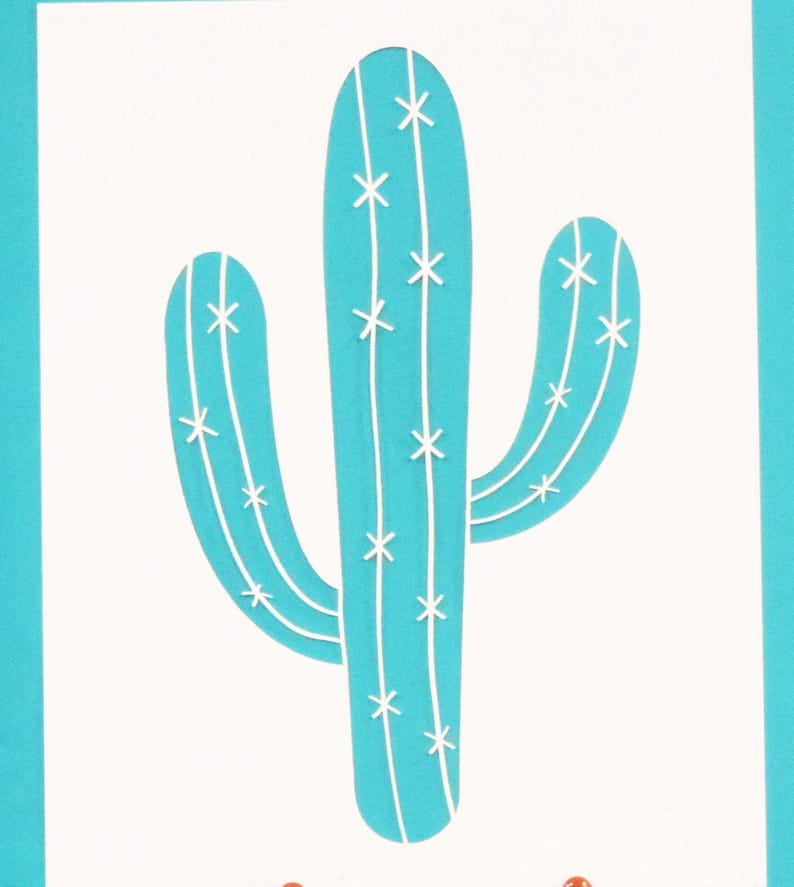 749 Cactus Stencil - Etsy