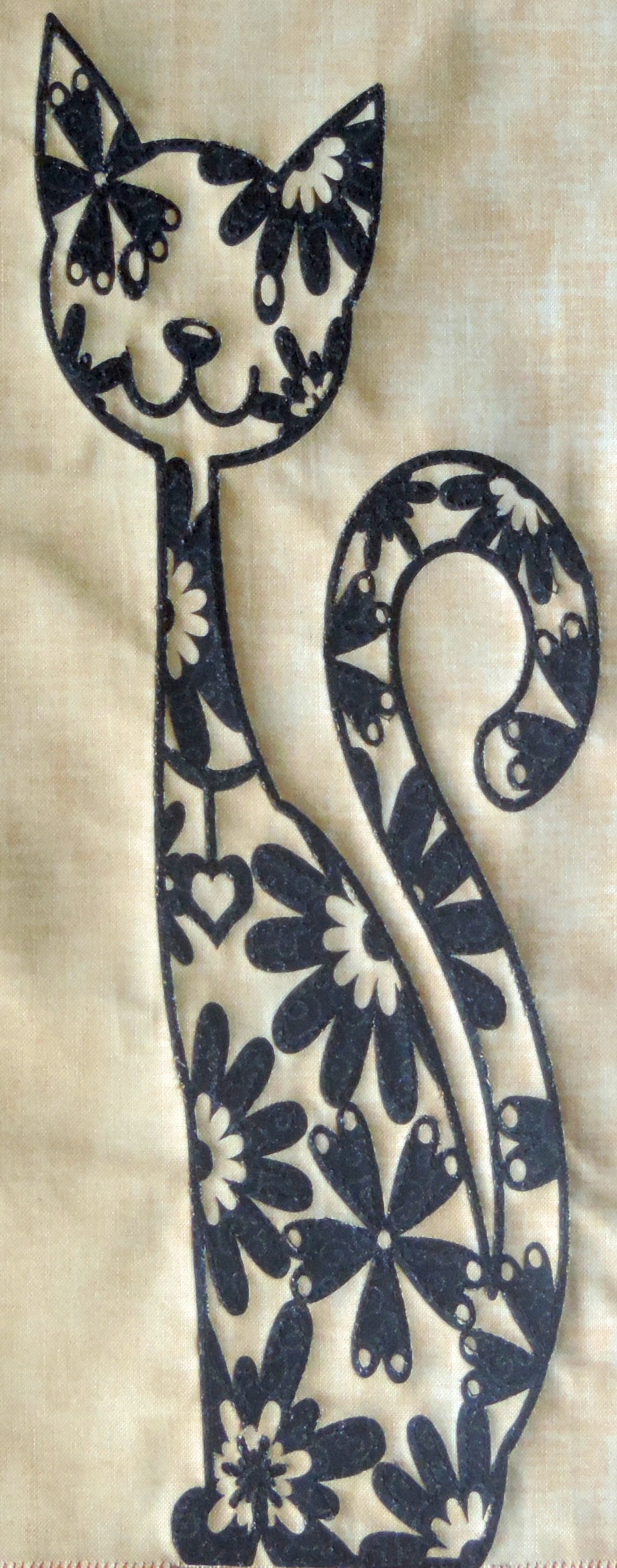 Laser-cut Applique Daisy Kitty, Pre-fused, Pre-cut - Etsy