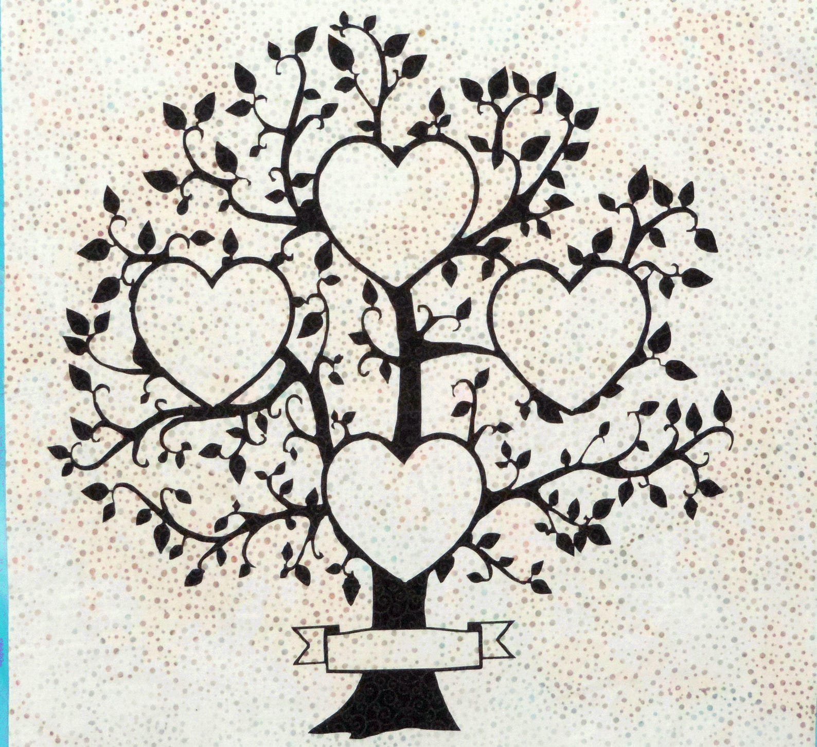 Multi Member Family Tree Choice, Laser-cut Applique, Pre-fused, Pre-cut ...