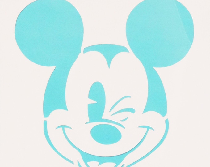 Mickey Mouse Wink Stencil - Etsy