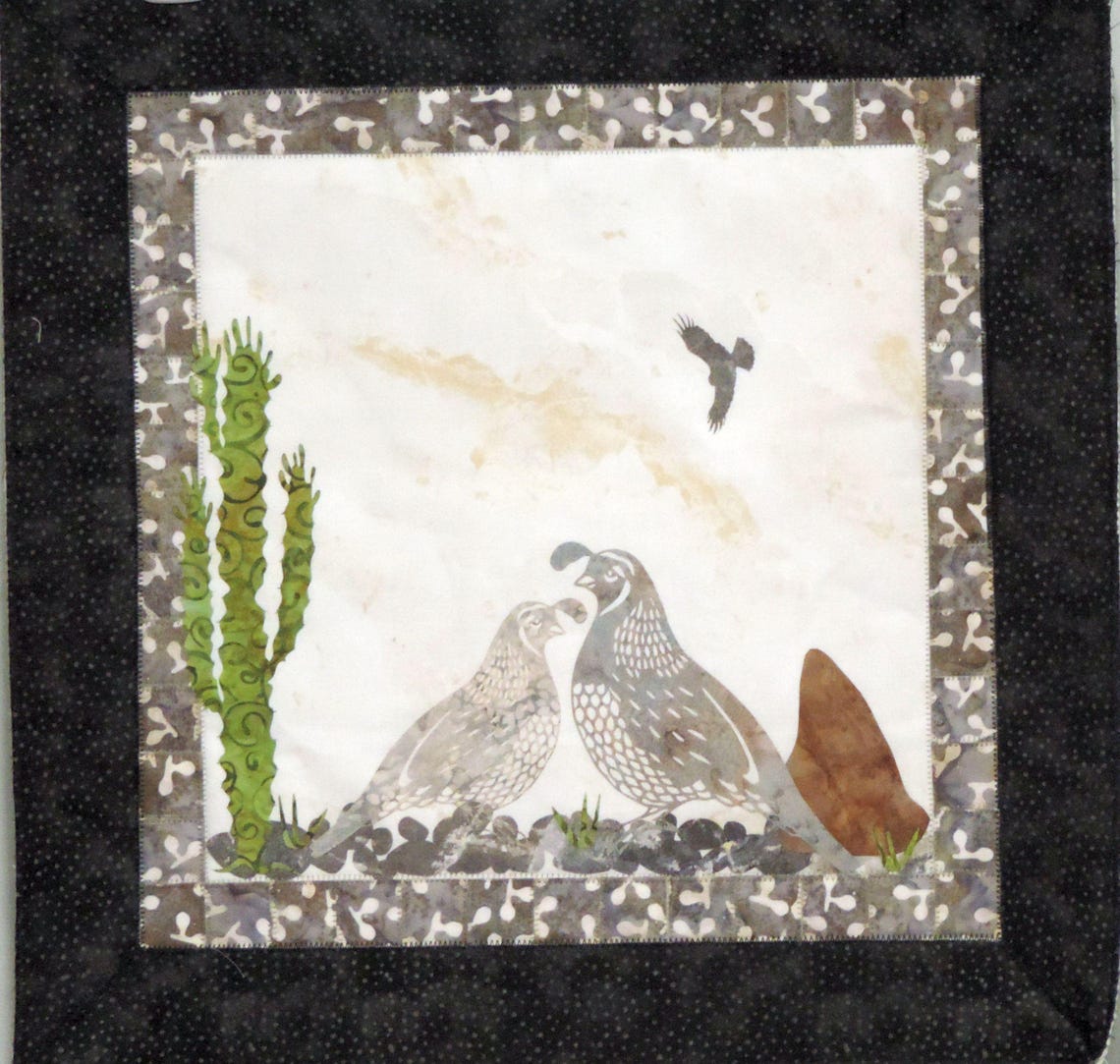 2 Quail W/cactus Laser-cut. Pre-fused, Pre-cut - Etsy