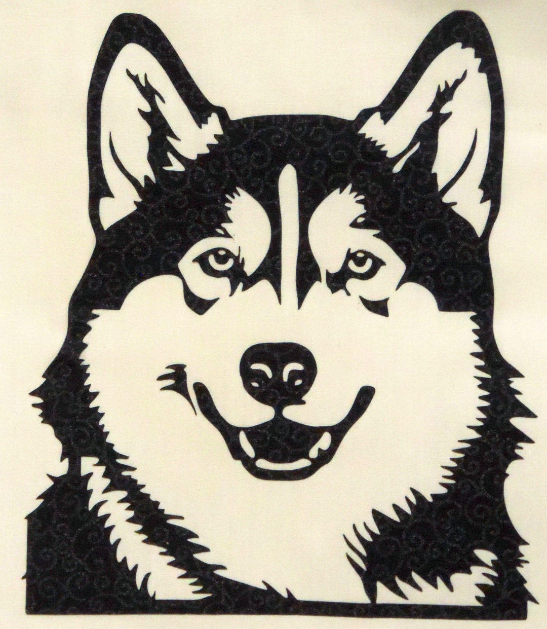 Huskie Dog Face Laser-cut, Pre-fused, Pre-cut Applique - Etsy