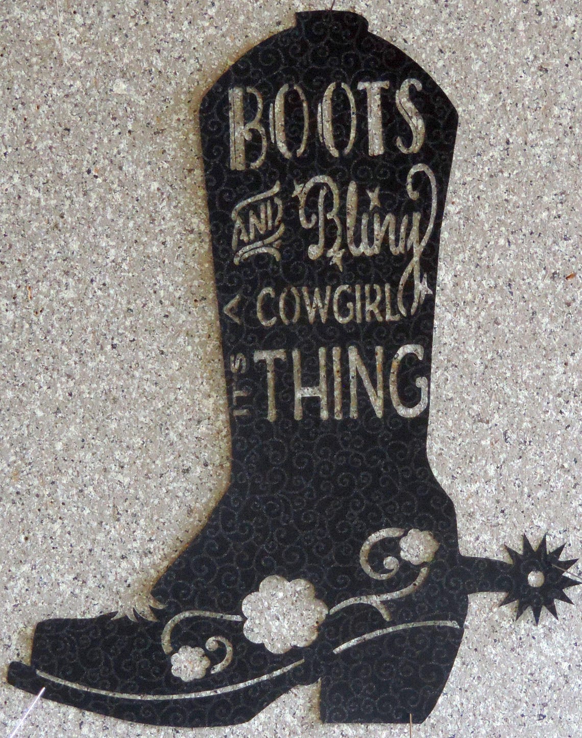 Boot Laser-cut, Pre-fused, Pre-cut Applique - Etsy