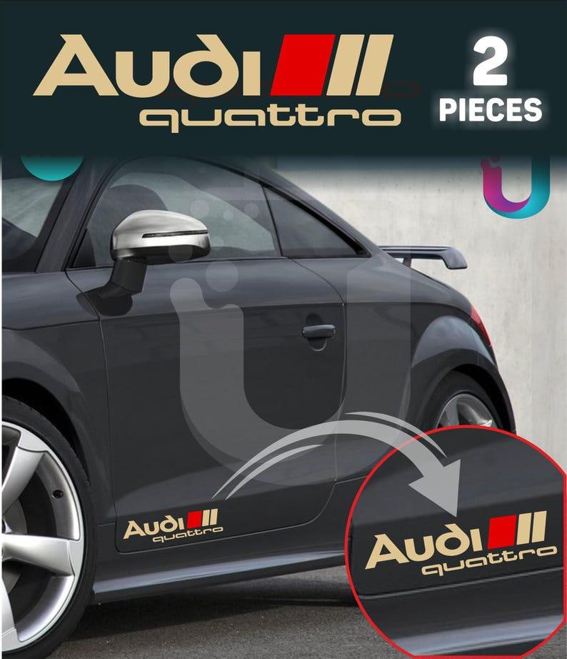 Audi Quattro S Line Side Skirt Decals – Vinyl Car Stickers, Sporty Auto ...