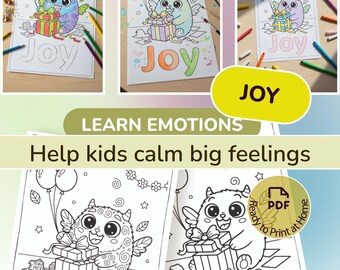 Joy Coloring Pages for Kids – Emotional Regulation Printable (PDF) - Etsy