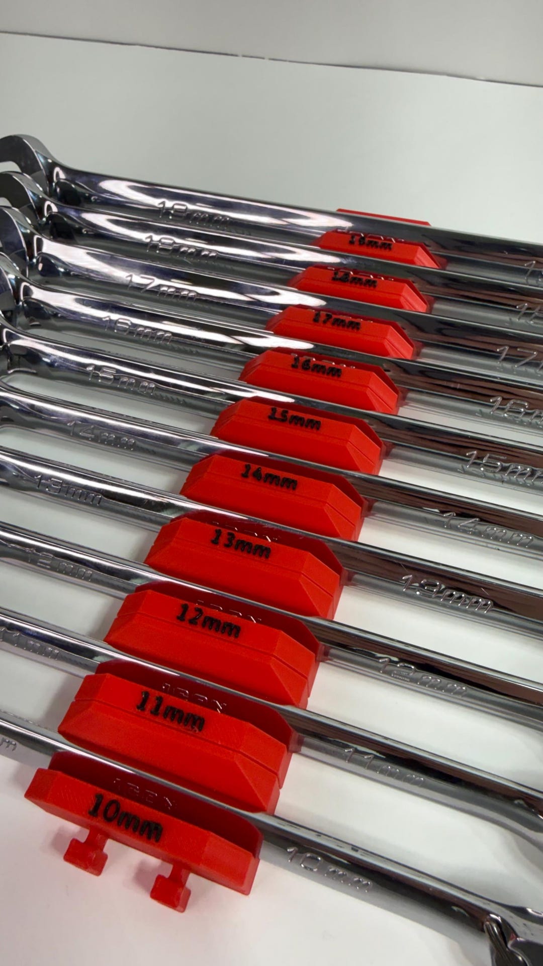 Magnetic Modular Wrench Organizers With Labels | Snap-together Toolbox ...