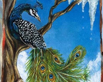 Ferret Art Print White Stoat Hierophant Tarot Card Pet - Etsy