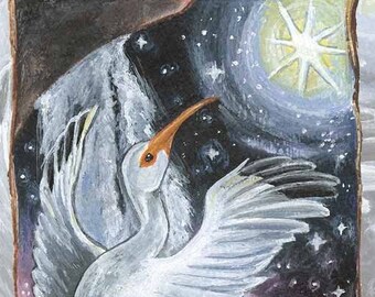 Ferret Art Print White Stoat Hierophant Tarot Card Pet - Etsy