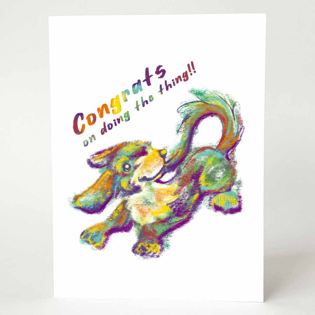 Congrats Card, Dog Greeting, Congratulations to Pet Owner, New Job ...