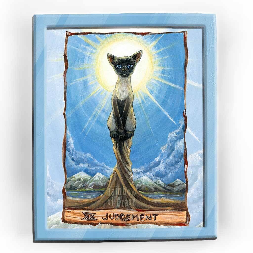 Siamese Cat Print Judgement Tarot Card Cute Cat Decor Large - Etsy UK
