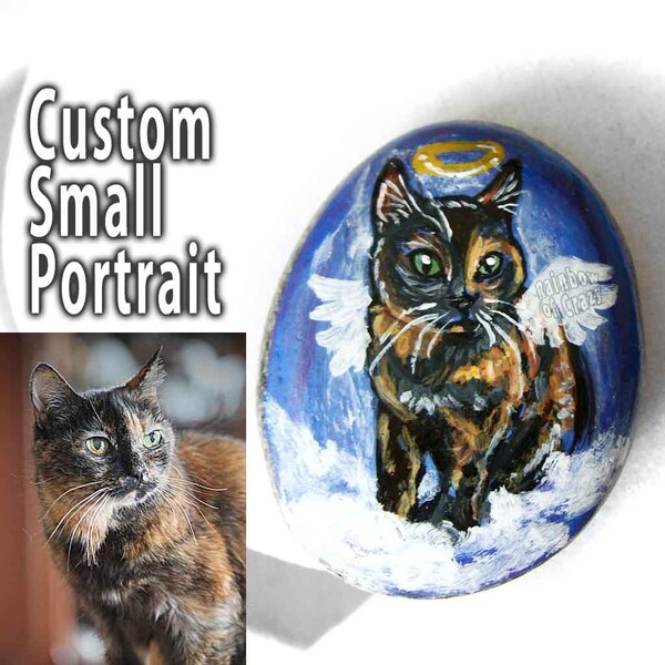 Painted Rock Cat - Etsy