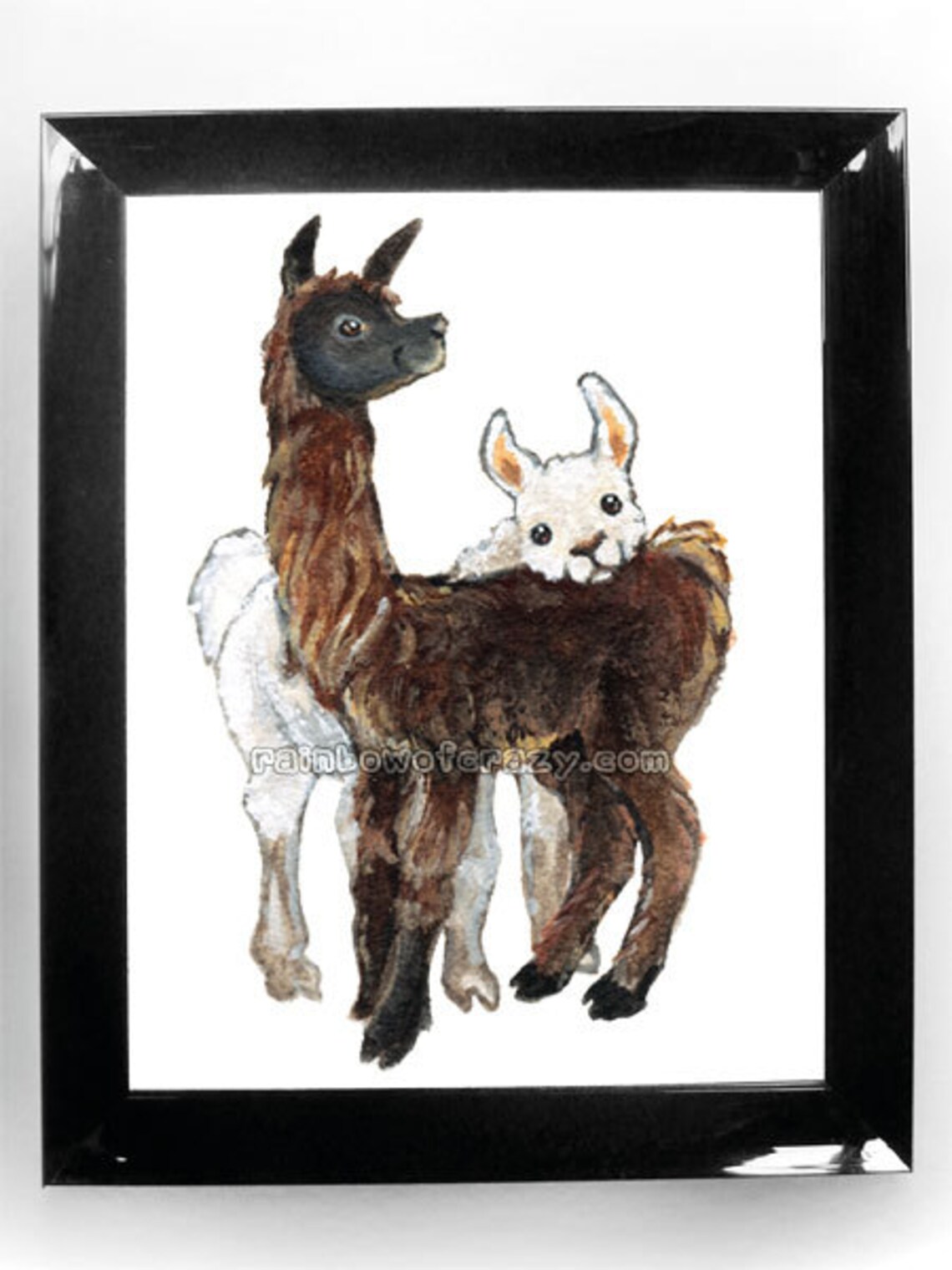 Cute Llama Love Print Farm Animal Art Llama Pair Nursery - Etsy