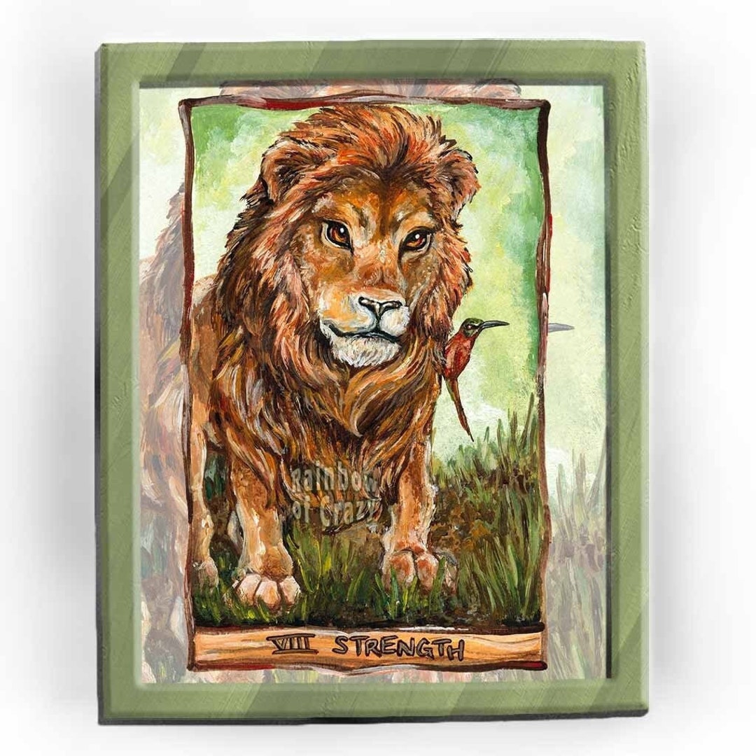 Lion Print, Strength Tarot Card, Bee Eater Bird Art, Wildlife Decor ...