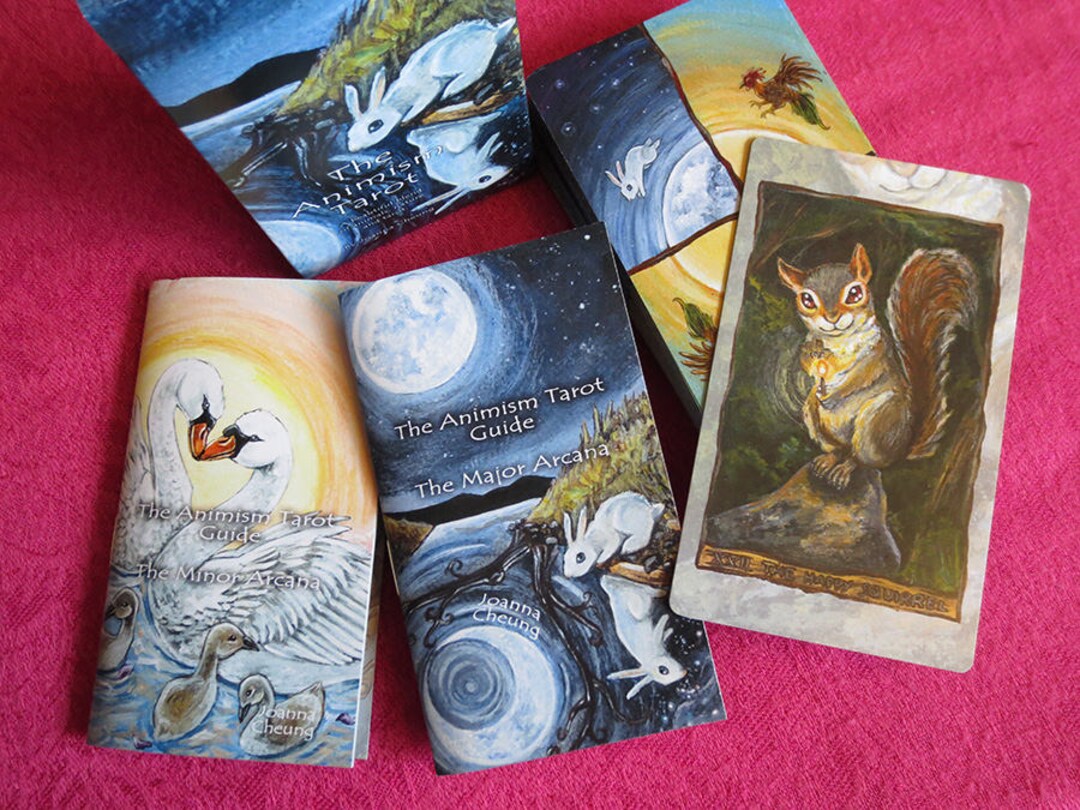Animism Tarot & Guide Booklets, 79 Card Animal Tarot, Happy Squirrel ...