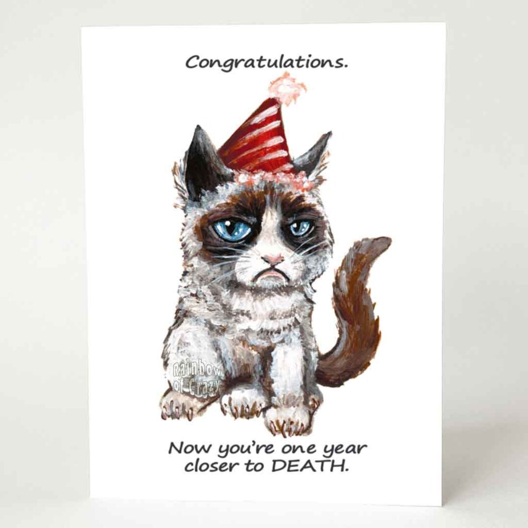 Grumpy Cat Crappy Birthday