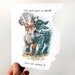 Funny Card, Cute Goat Art, Hungry Baby Goats, Thinking of You, Blank ...