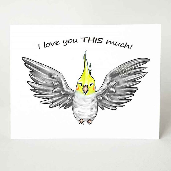 Cockatiel Card - Etsy