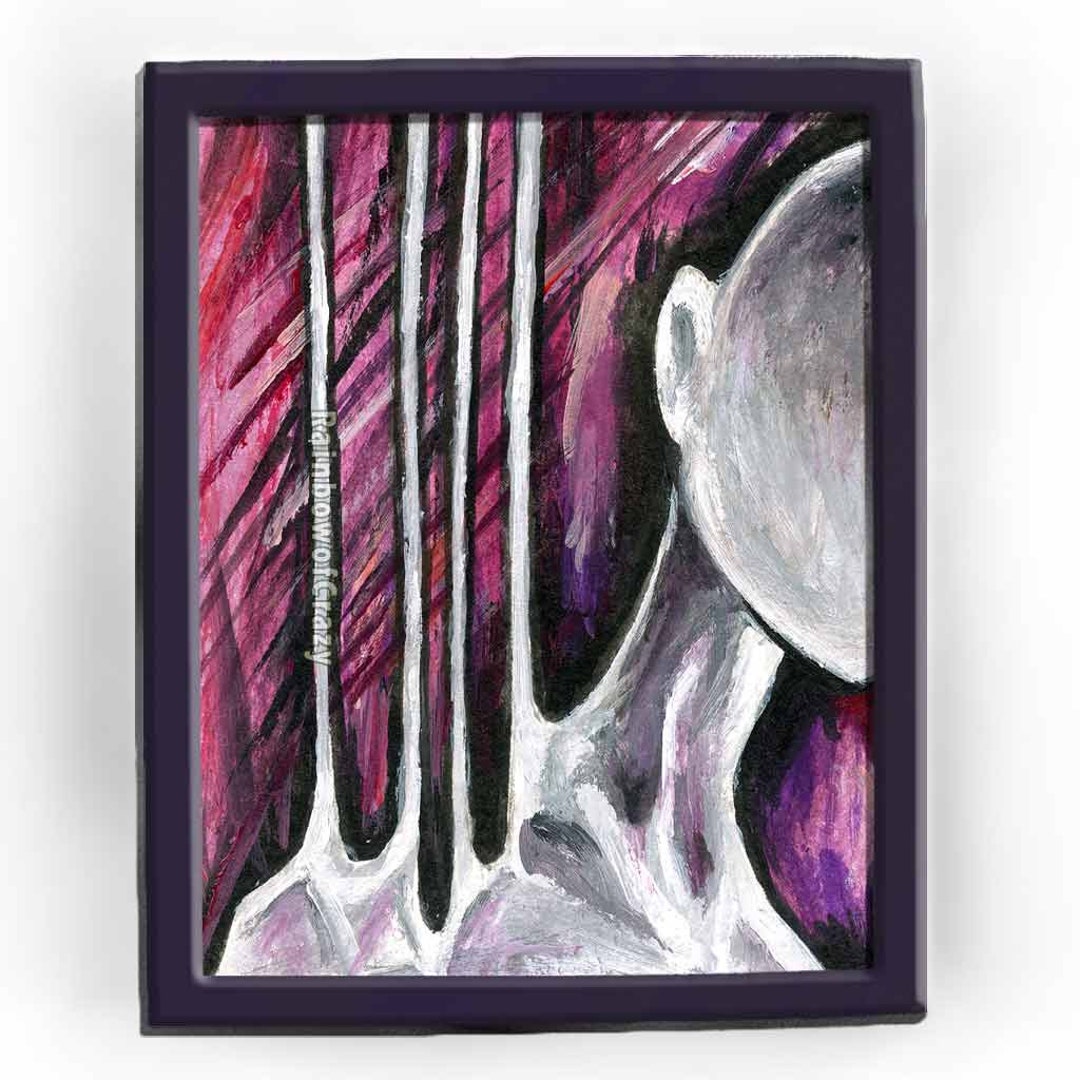 Surreal Print, Chronic Pain, Fibromyalgia, Abstract Wall Art, Portrait ...