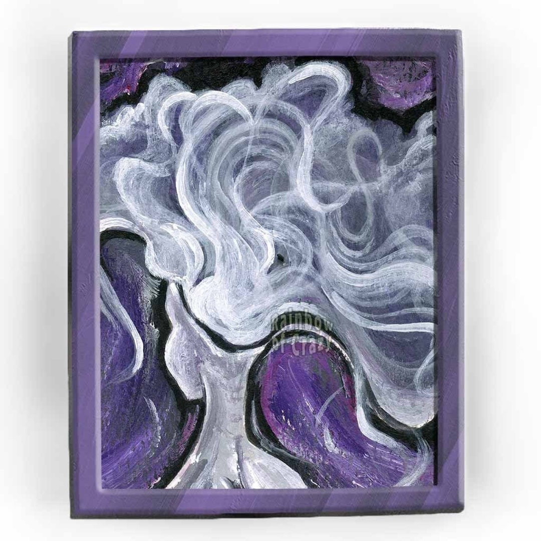 Fibro Fog Art, Fibromyalgia Print, Surreal Artwork, Mental Health Gift ...