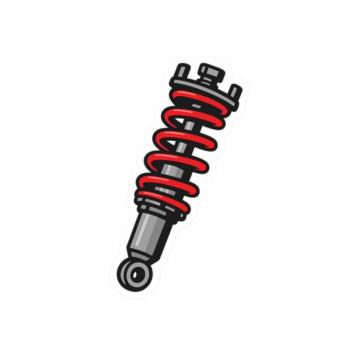 Red Coilover Sticker | Car Suspension Kiss-cut Sticker - Etsy