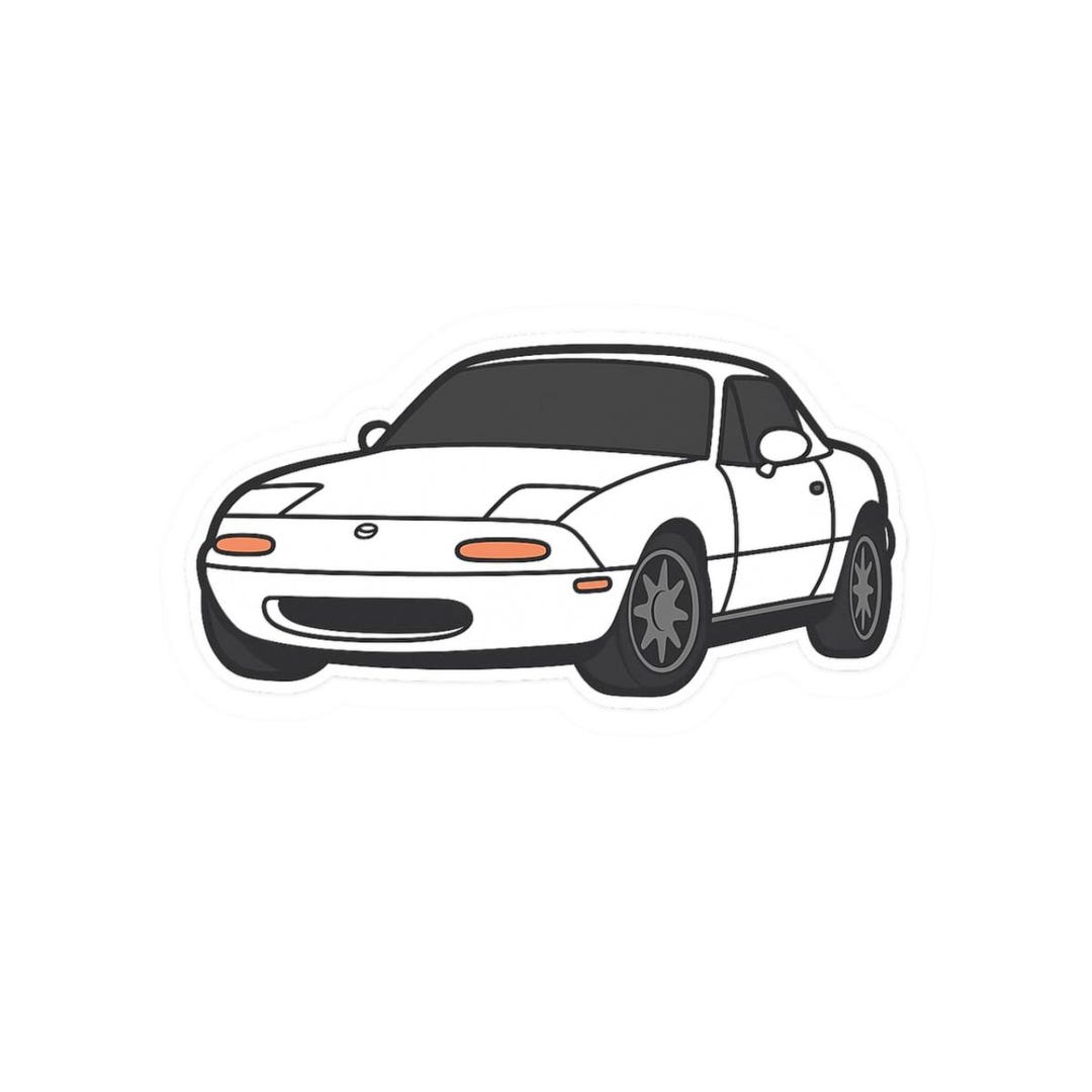 JDM Miata Anime Car Kiss-cut Sticker | Drift Tuner Roadster Decal - Etsy
