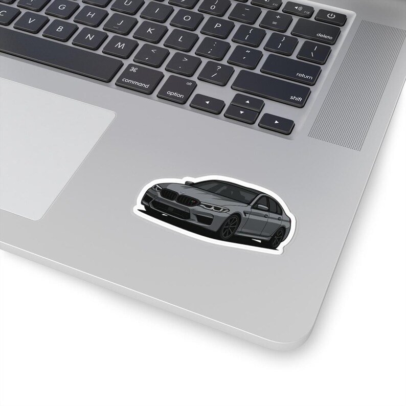 Gray Sports Sedan Sticker | Kiss-cut Sticker/ BMW /M5 - Etsy