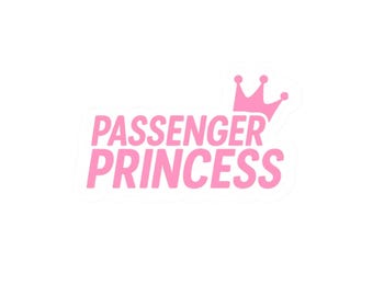 Princess Vehicle Sticker Decal Sticker - Large Pink , White Other ...