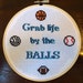 PATTERN Cross Stitch Grab Life by the Balls Sports - Etsy