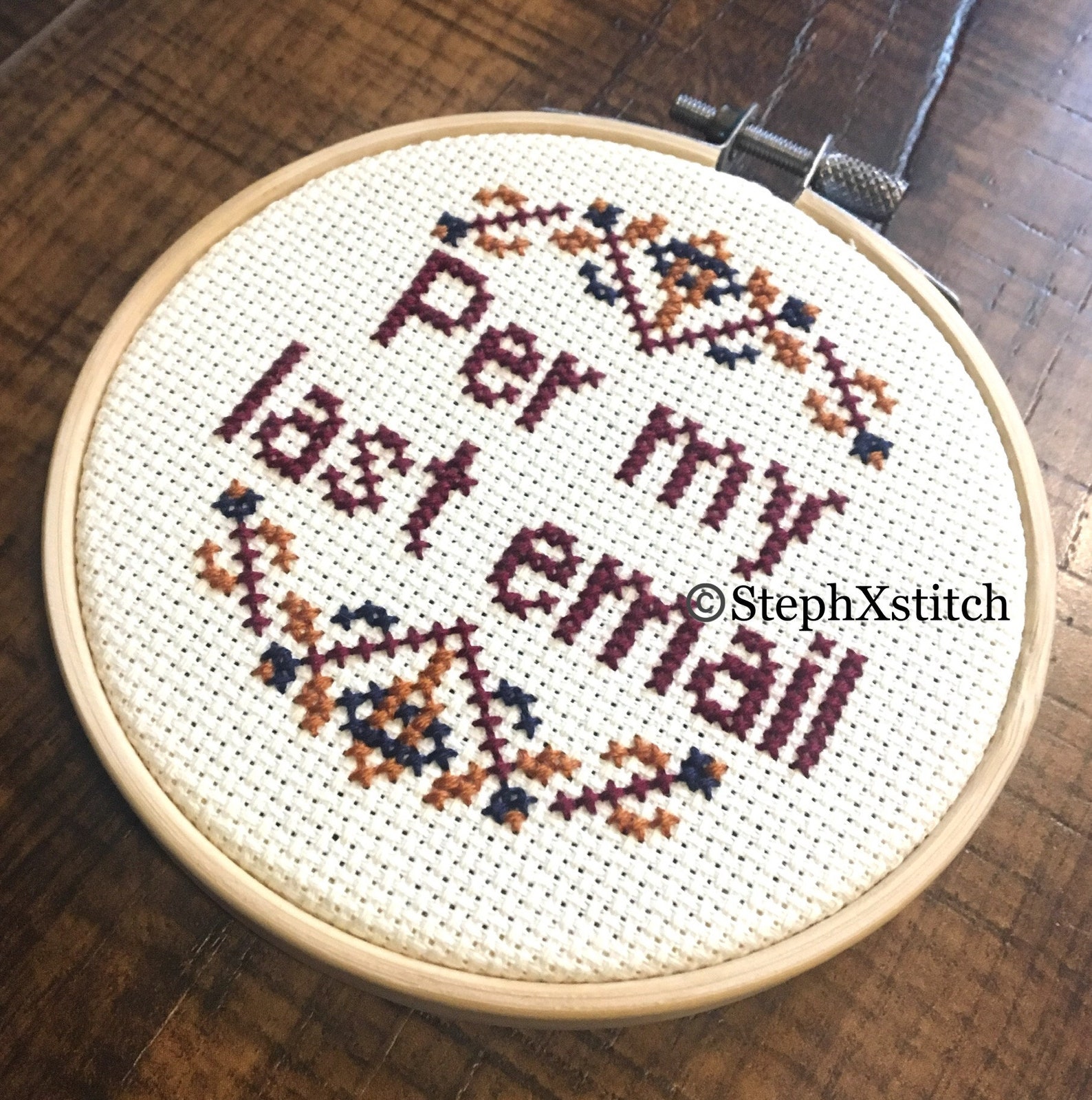 PATTERN per My Last Email Cross Stitch Pattern Instant - Etsy