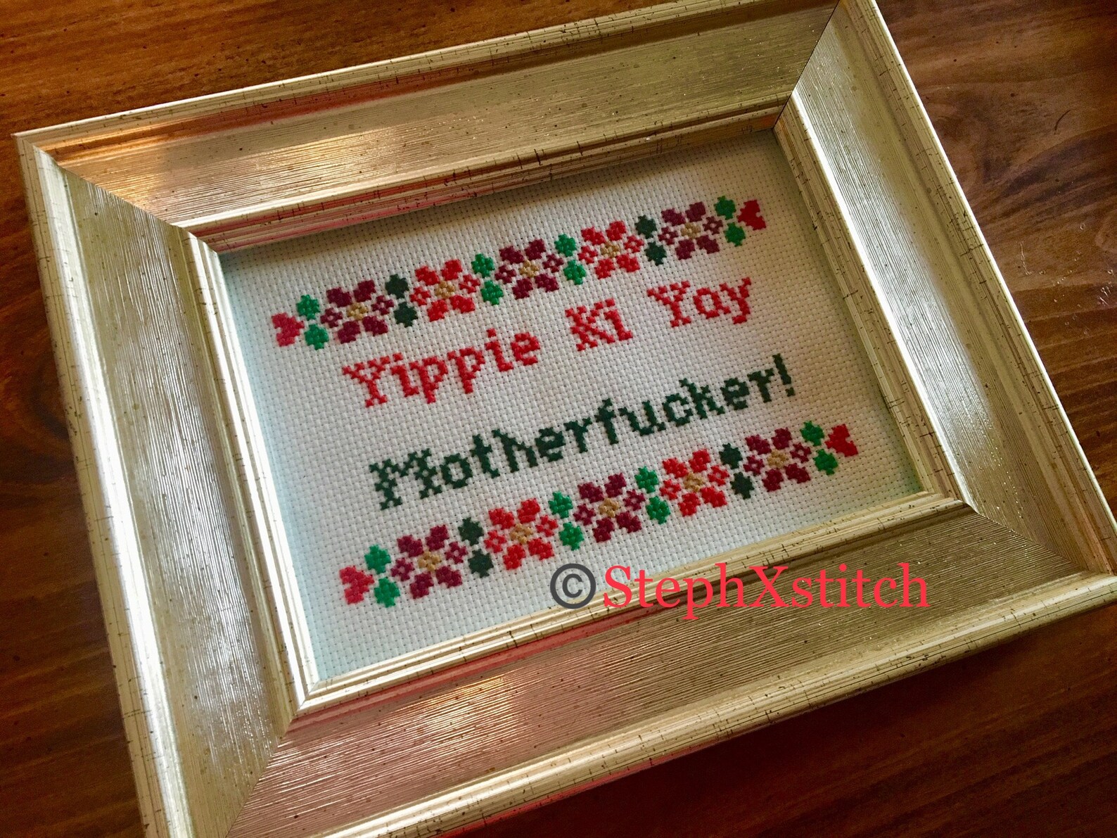 PATTERN MATURE Christmas Yippie Ki Yay Motherf-cker Die Hard - Etsy