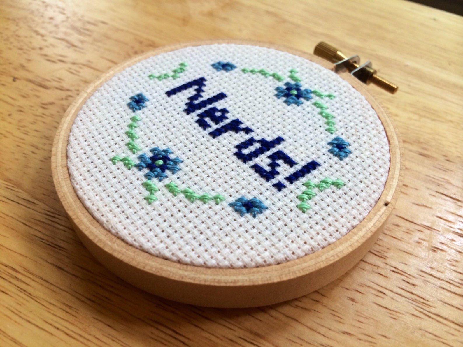 PATTERN Nerds mini tiny cross stitch hoop | Etsy