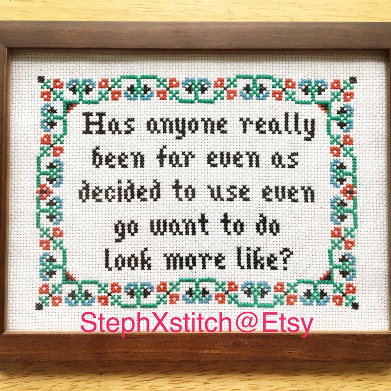 Meme Cross Stitch - Etsy