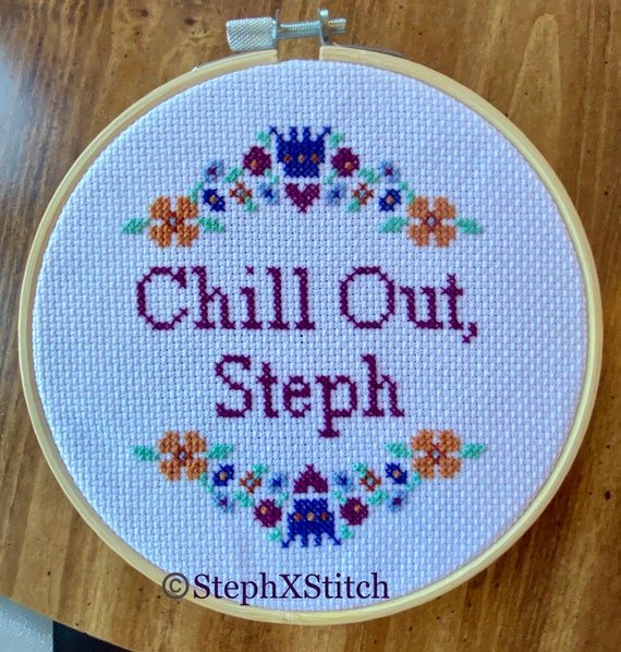 PDF PATTERN Chill Out Steph Cross Stitch Pattern | Etsy