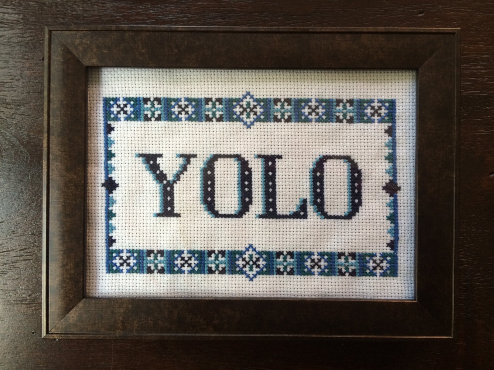 PATTERN YOLO You Only Live Once Instant Download Cross Stitch - Etsy